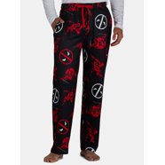 Marvel Mens' Deadpool Logo All Over Print Pajama Pants - Walmart.com