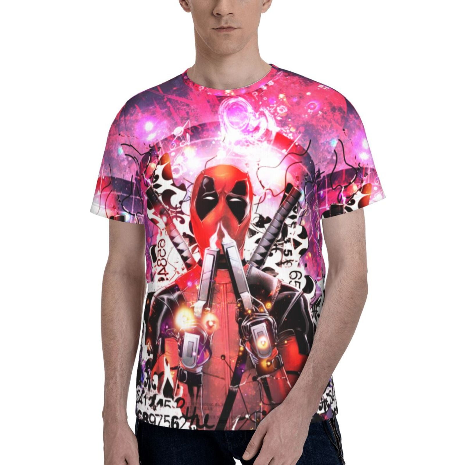 Deadpool Men's T Shirt 3D Graphic Hip Hop Unisex Tees Tops Casual ...