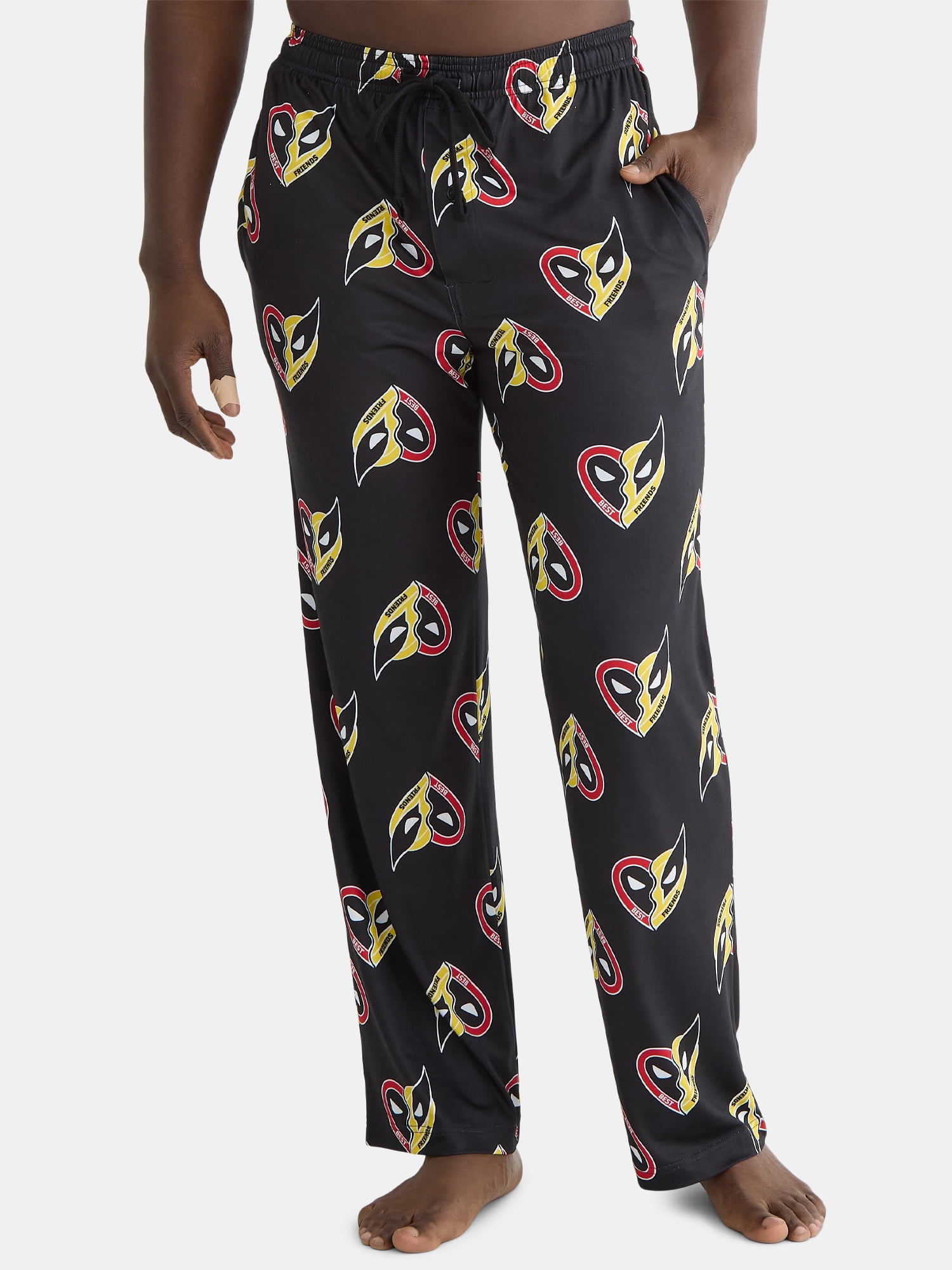 Deadpool Men's Valentine's Day Pajama Sleep Pants, Sizes S-2XL ...