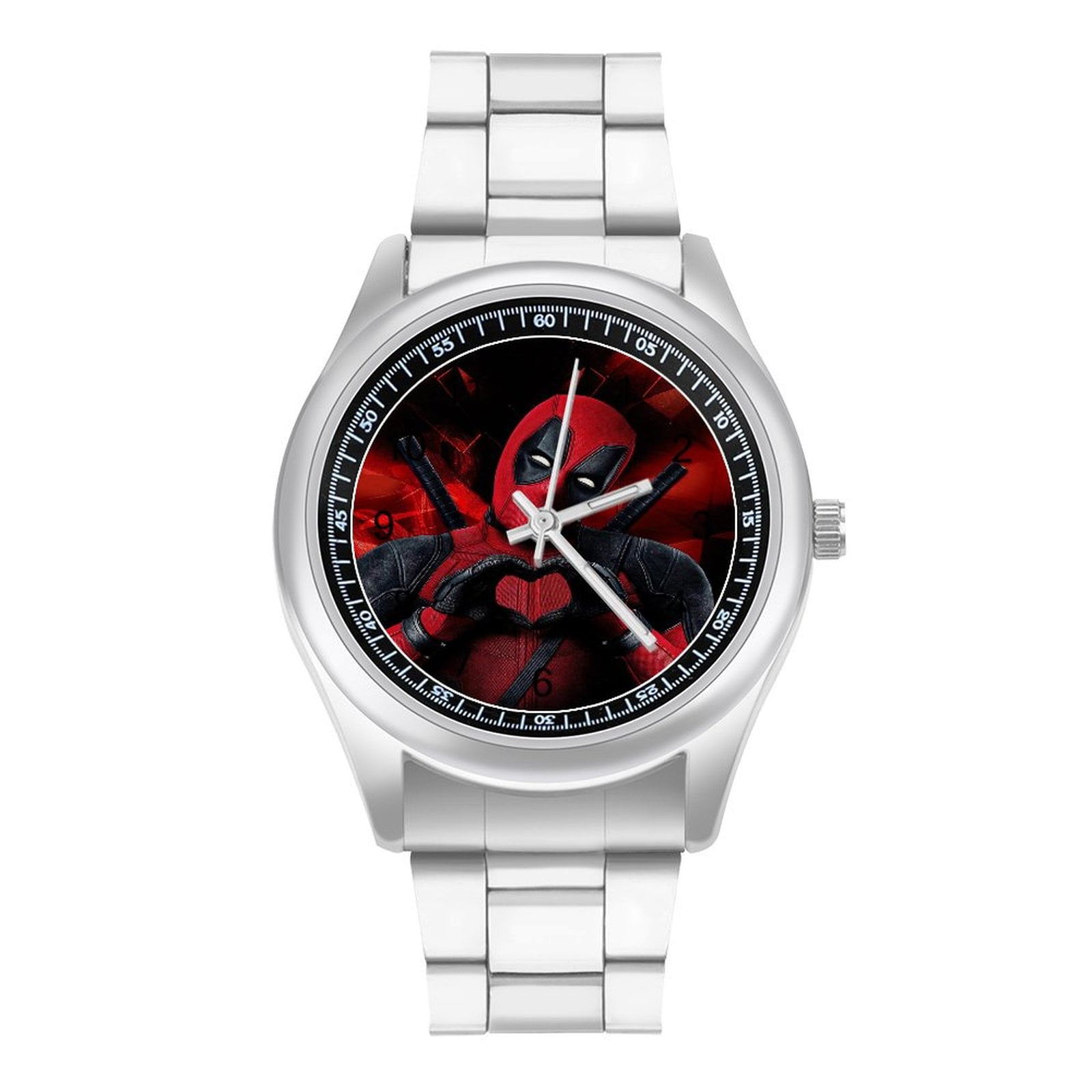 Deadpool Men's Watches Arabic Numerals Easy Reader Classic Work ...