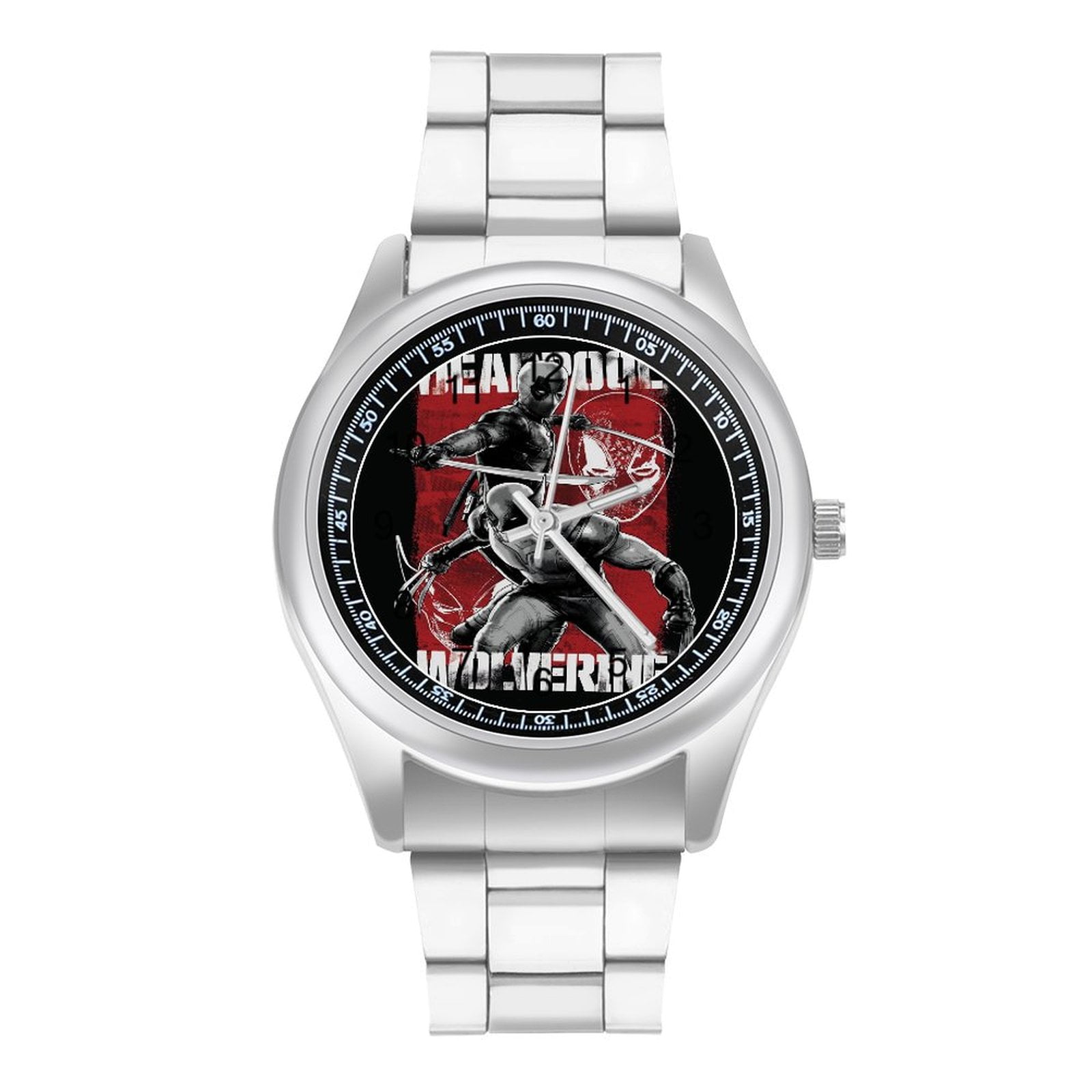 Deadpool Men's Watches Arabic Numerals Easy Reader Classic Work ...