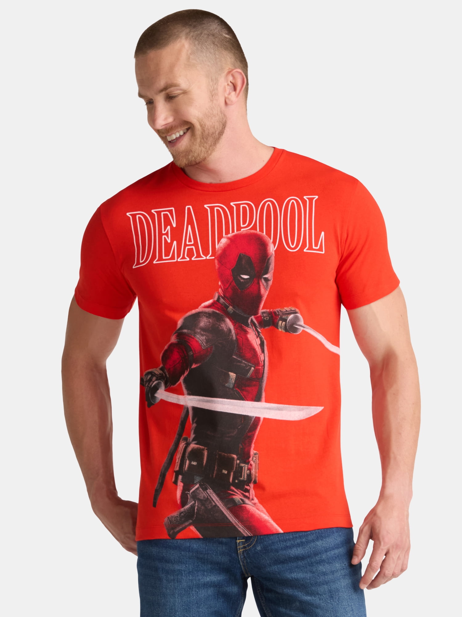 Deadpool Men's and Big Men's Big Pool Graphic Tee, Sizes S-3XL ...