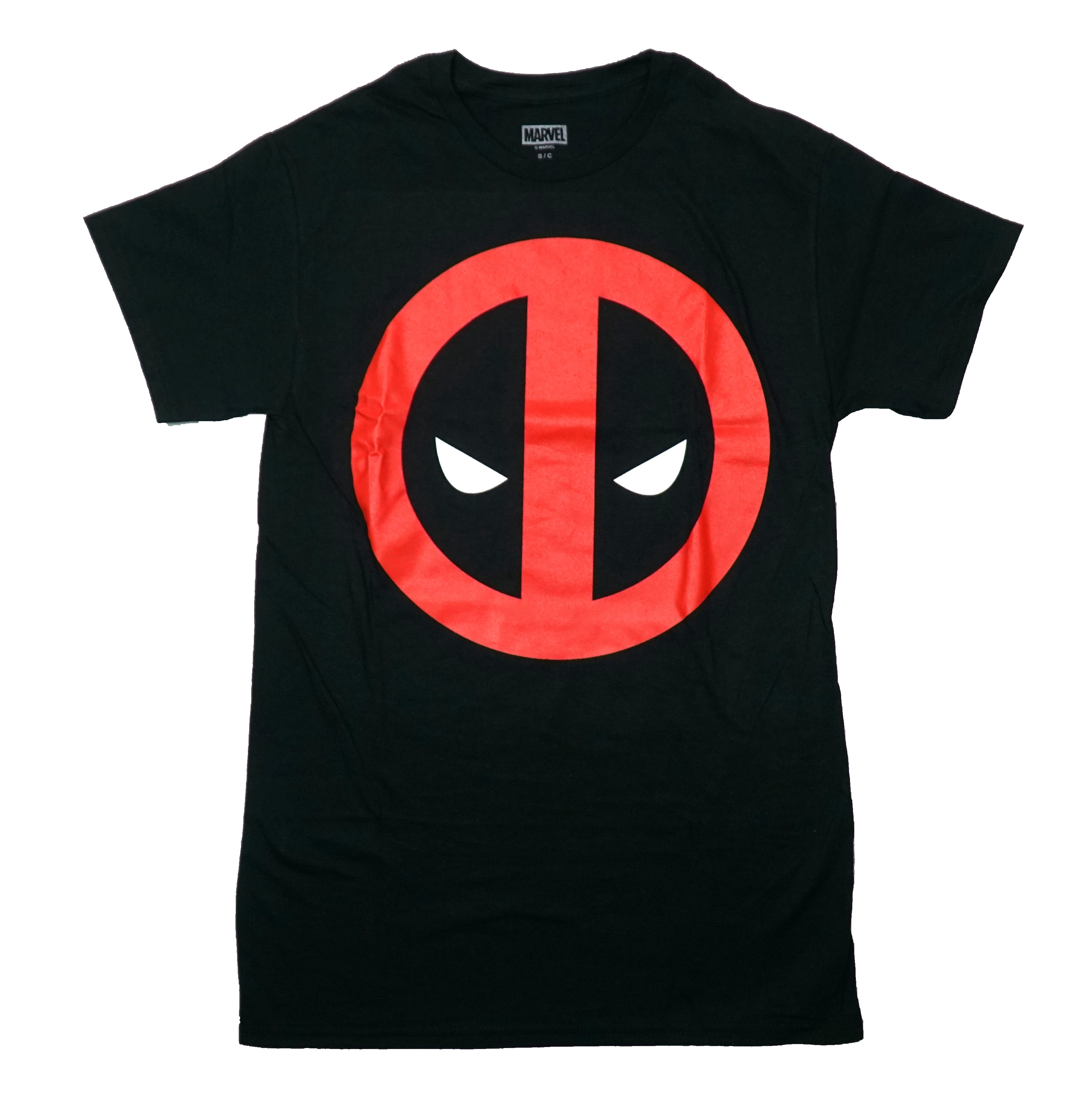 Deadpool Mens T-Shirt - Slanted White Eyes Logo (Large) - Walmart.com