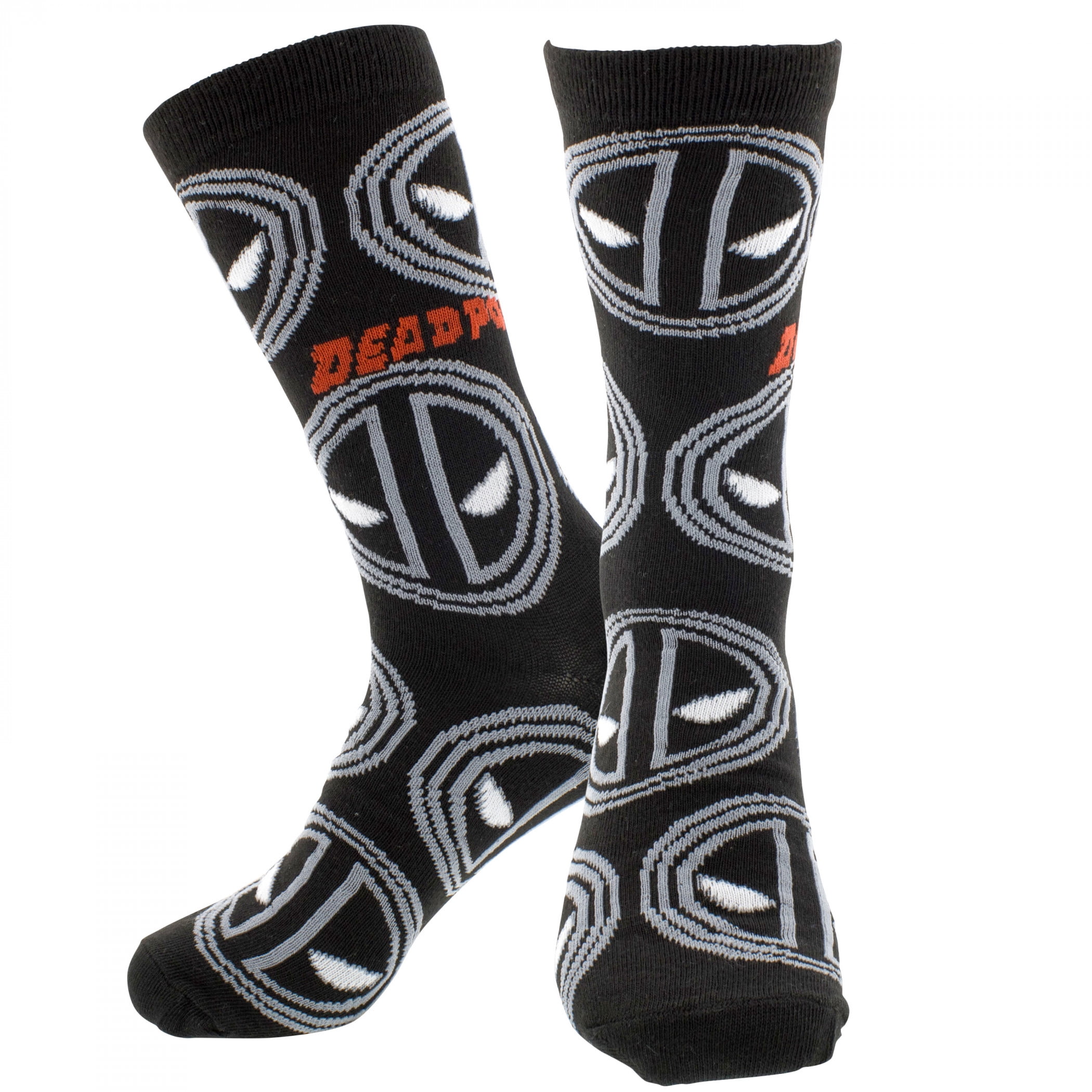 Deadpool Monochrome Logo Socks - Walmart.com
