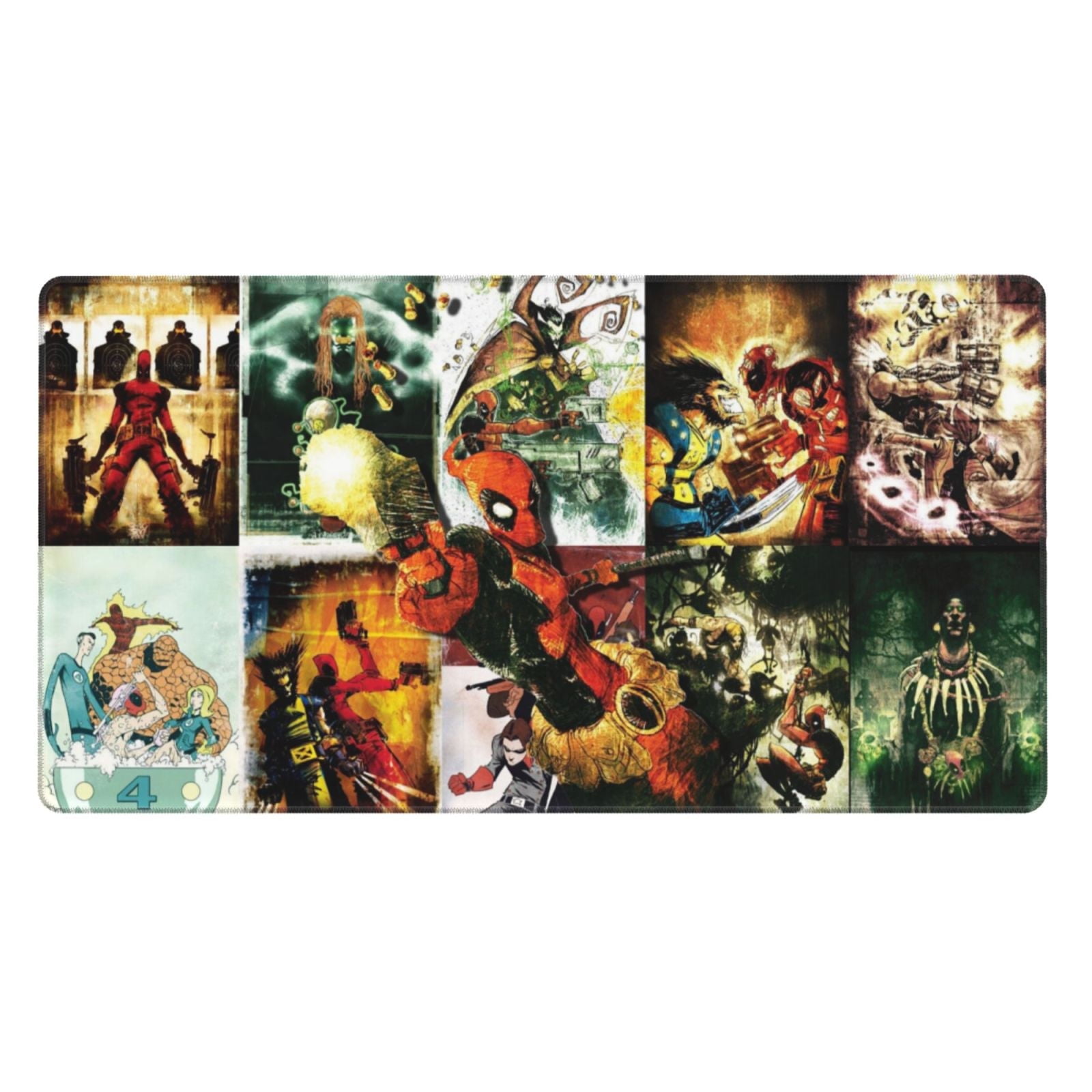 Deadpool Mouse Pad 16x29.5 Inch Computer Keyboard Mouse Pad Waterproof ...