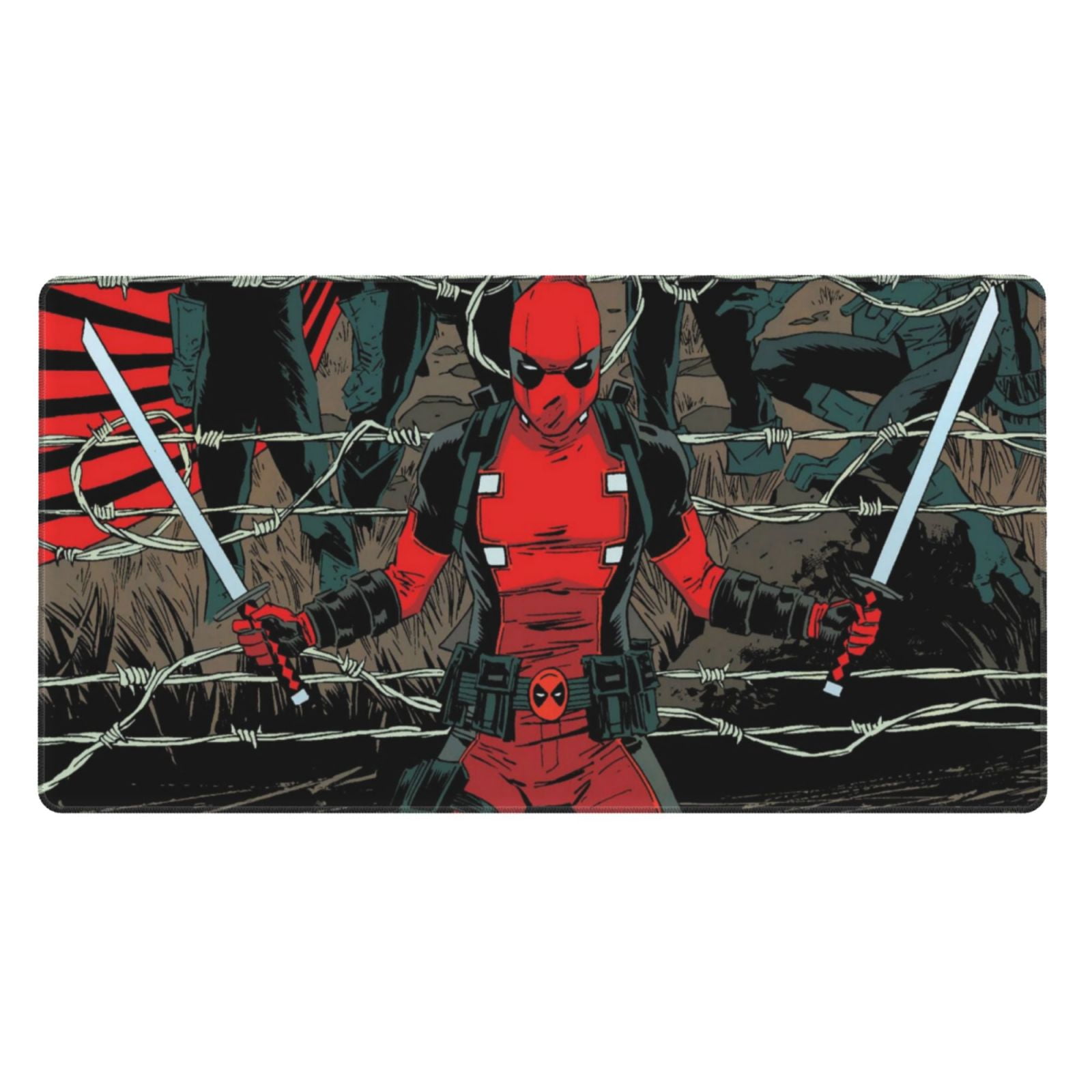 Deadpool Mouse Pad 16x29.5 Inch Computer Keyboard Mouse Pad Waterproof ...