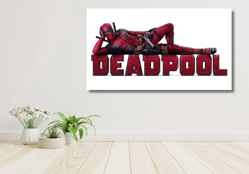Deadpool Movie Canvas Wall Art Home Decor Canvas Art, Deadpool Print ...