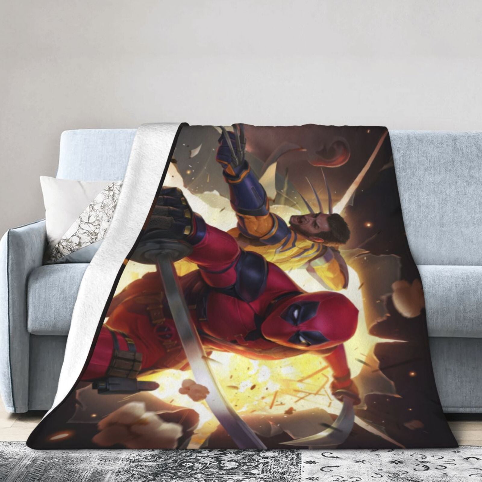 Deadpool_Movie Characters_Wolverine Fleece Blanket, The Softest and ...