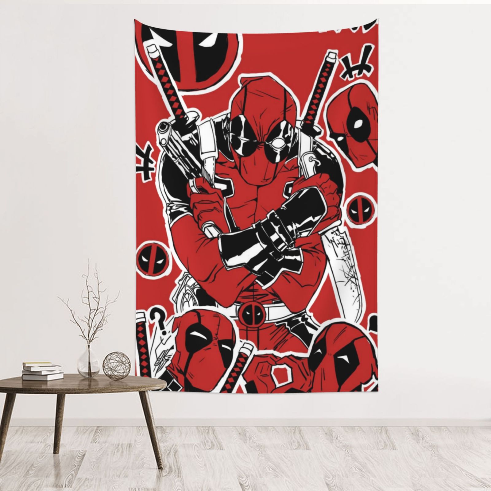 Deadpool Movie Wall Tapestries for Bedroom Aesthetic Living Room Office ...