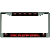 Deadpool Multi Logo Chrome License Plate Frame - Walmart.com