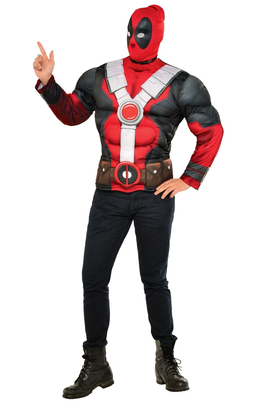 Deadpool Muscle Chest Men's Adult Halloween Costume - Walmart.com