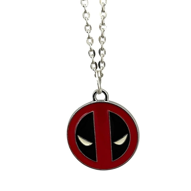 Deadpool Necklace - Comic Book Character Enamel Metal Charm Pendant ...