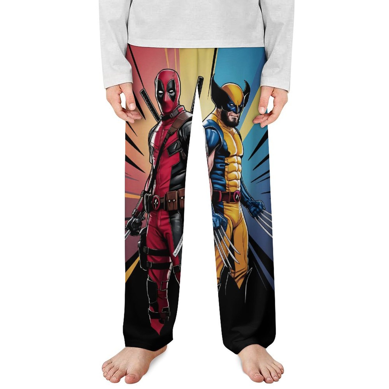 Deadpool Pajama Pants Children's Straight Leg Lounge Bottoms Printed ...