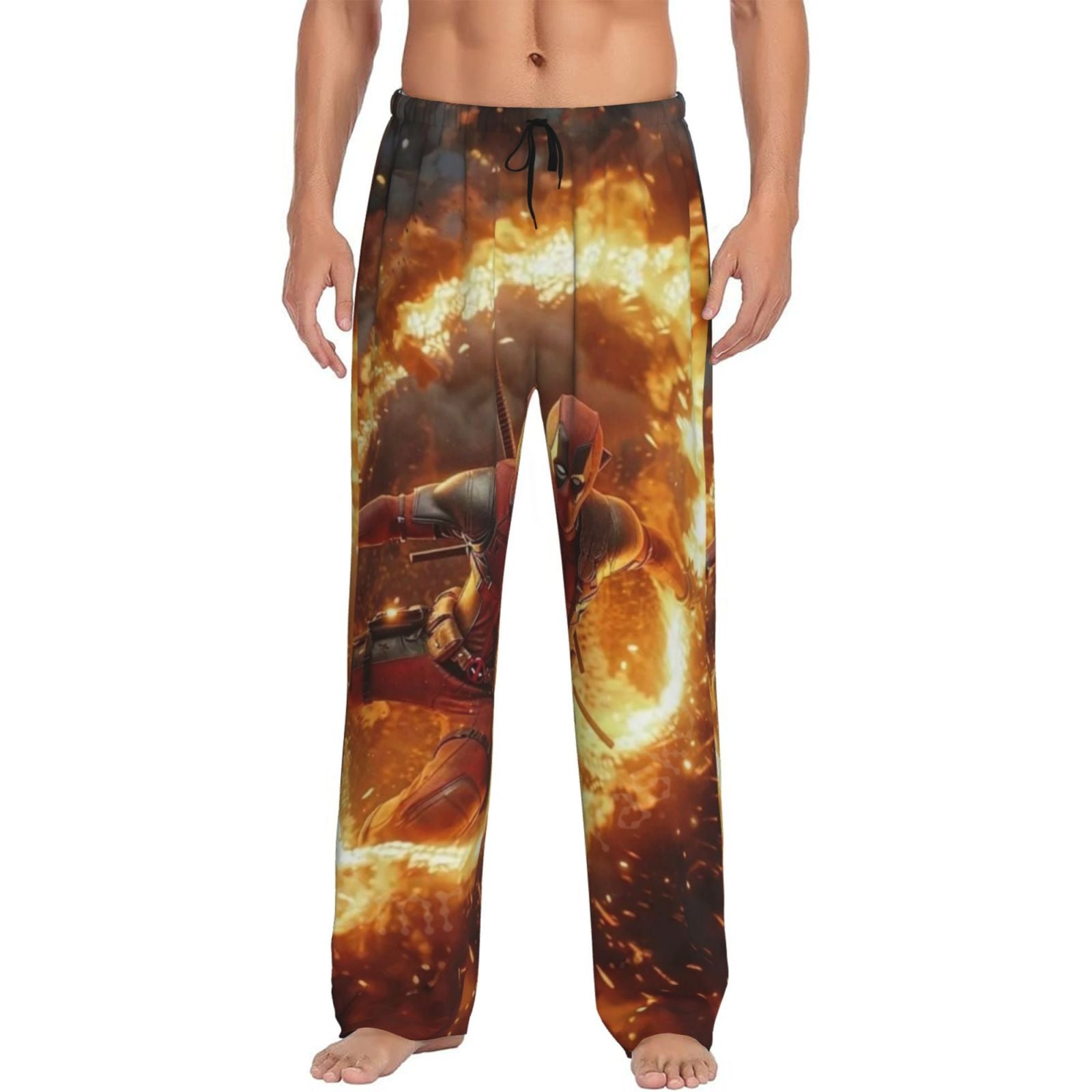 Deadpool Pajama Pants Drawstring Elastic Waistband Loungewear Comfy ...