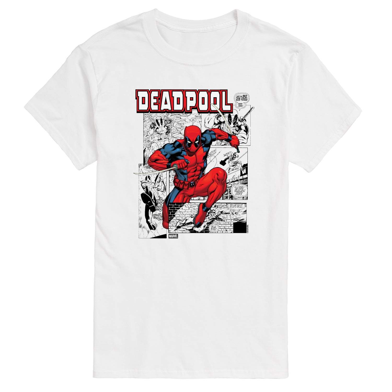 Deadpool - Panels - Men's Short Sleeve Graphic T-Shirt - Walmart.com