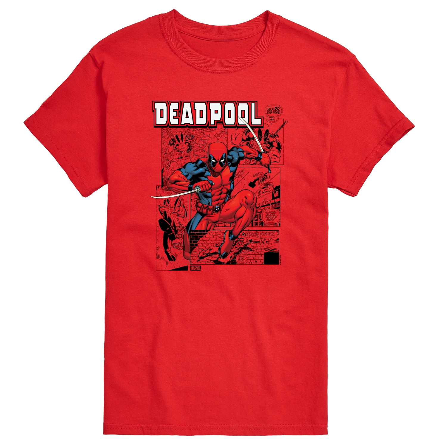 Deadpool - Panels - Men's Short Sleeve Graphic T-Shirt - Walmart.com