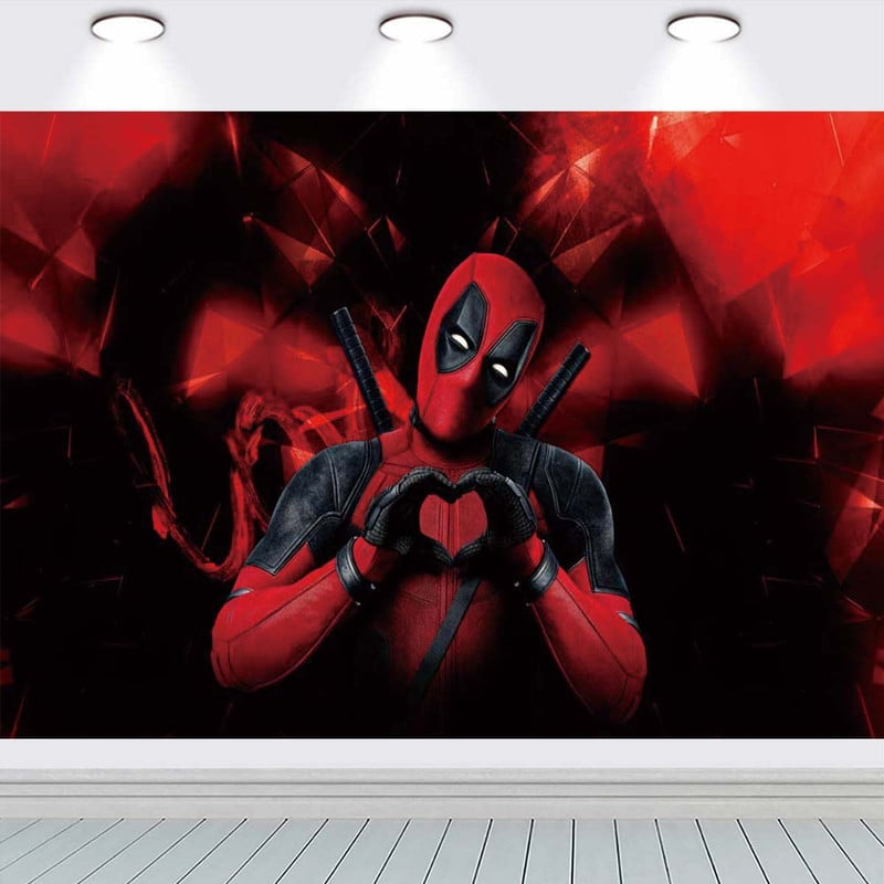 Deadpool Party Supplies Backdrop Banner Poster Birthday Decorations ...