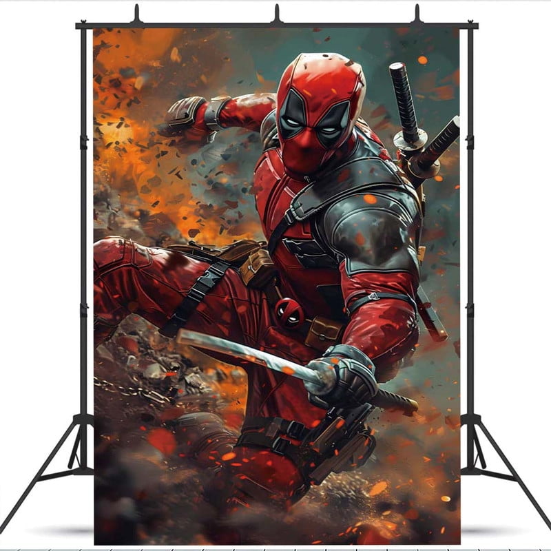 Deadpool Party Supplies Background Backdrop Taspestry Banner Poster ...