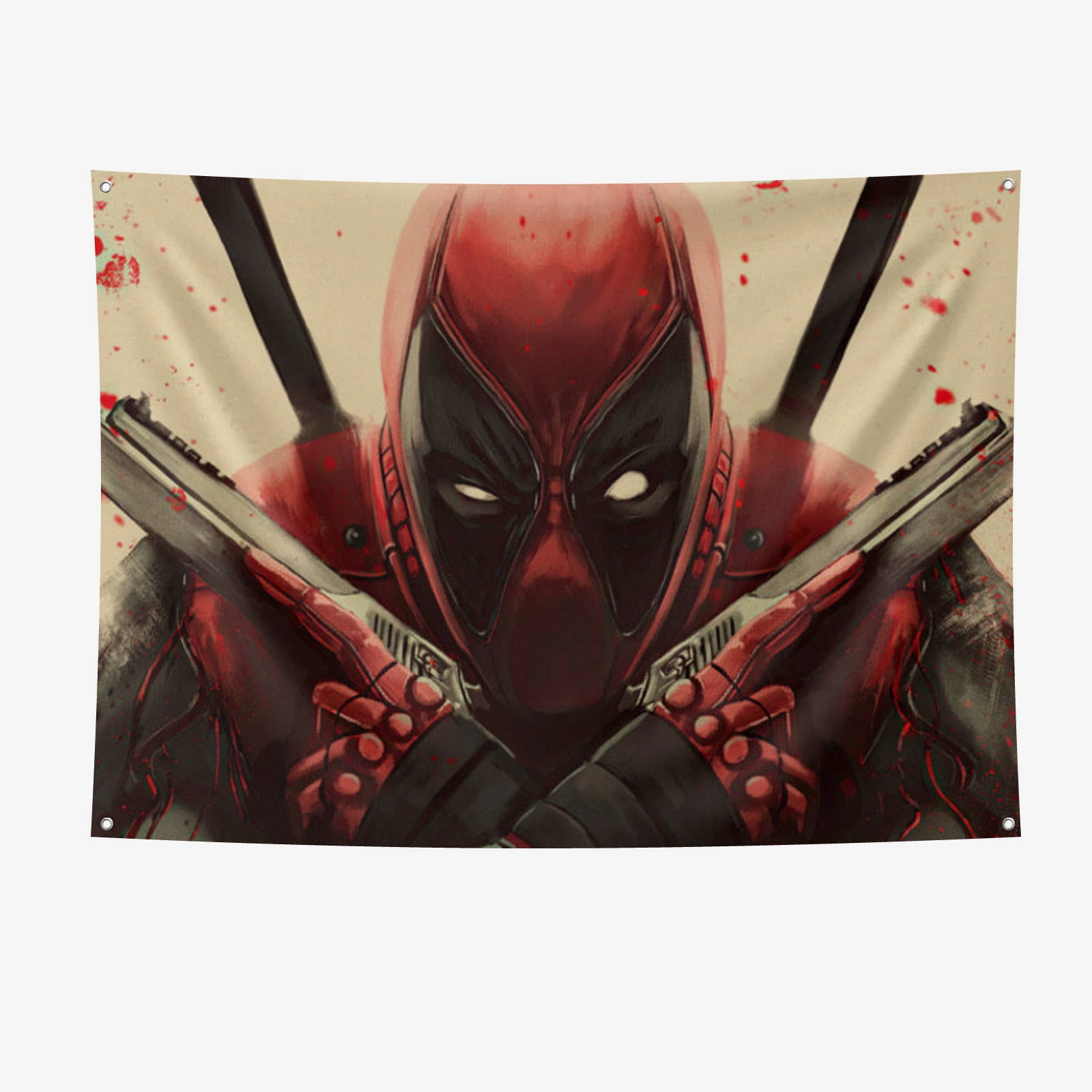Deadpool Party Supplies Happy Birthday Banner 7*5FT Large Size Deadpool ...