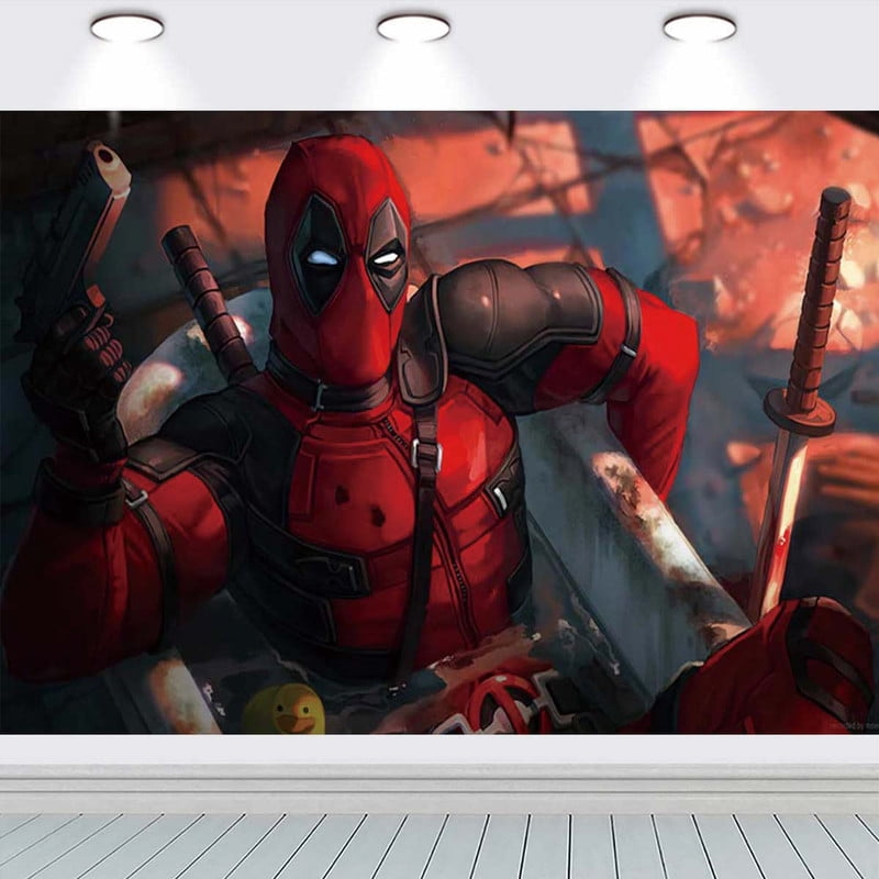 Deadpool Party Supplies Taspestry Poster Banner Backdrop Background ...