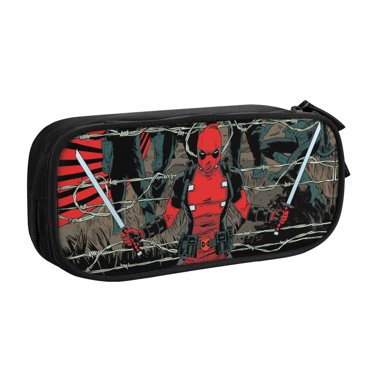 Deadpool & Wolverine Pencil Case,Big Capacity Pencil Pouch Stationery ...