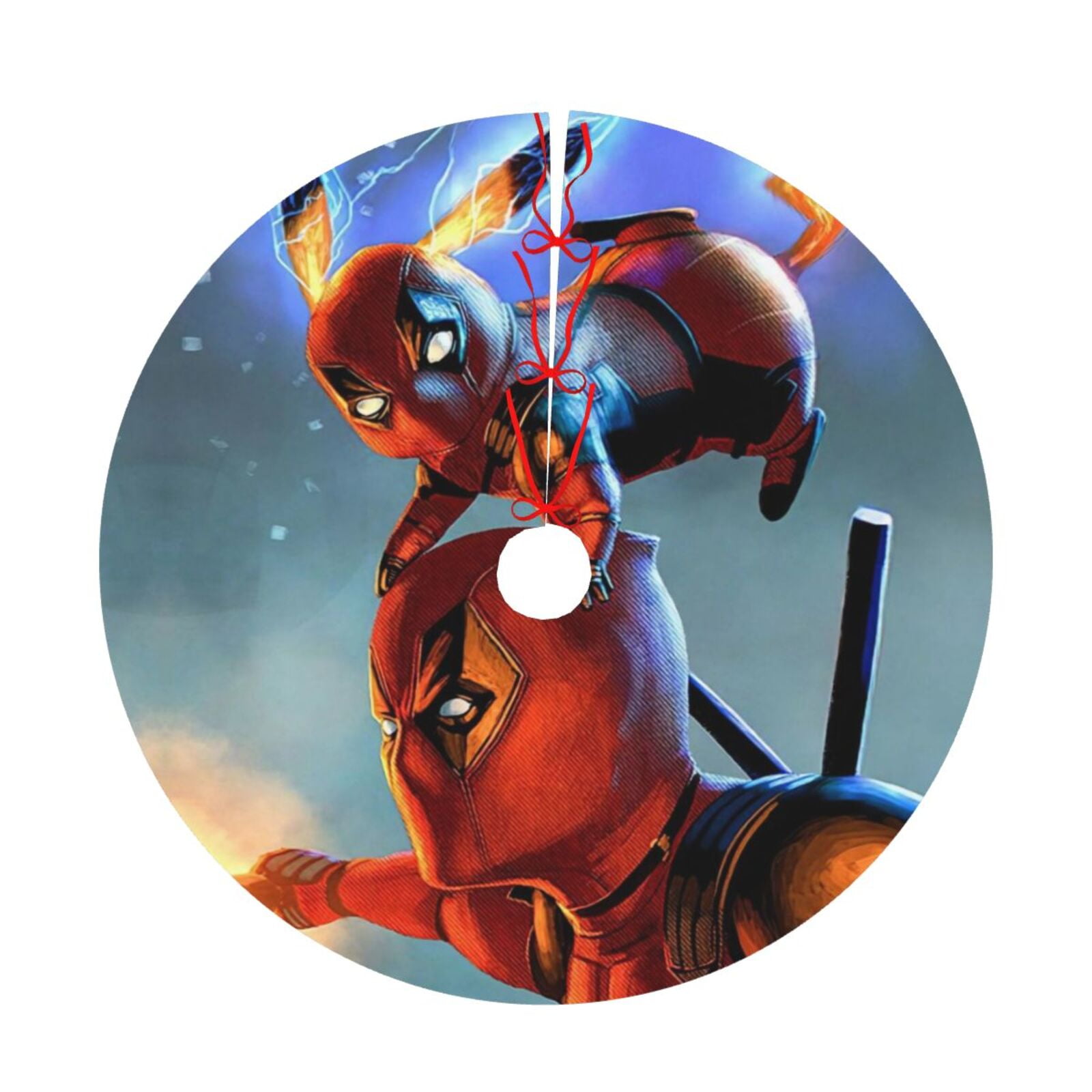 Deadpool Pikachu Lightening 48 Inch Christmas Tree Skirt,Christmas ...