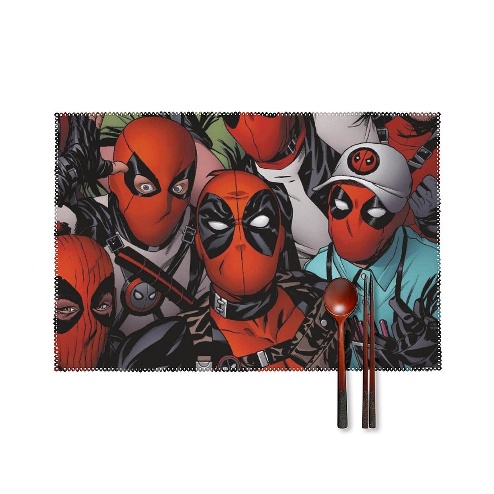 Deadpool Placemats Set of 4 - Heat Resistant Non-Slip Place Mats for ...