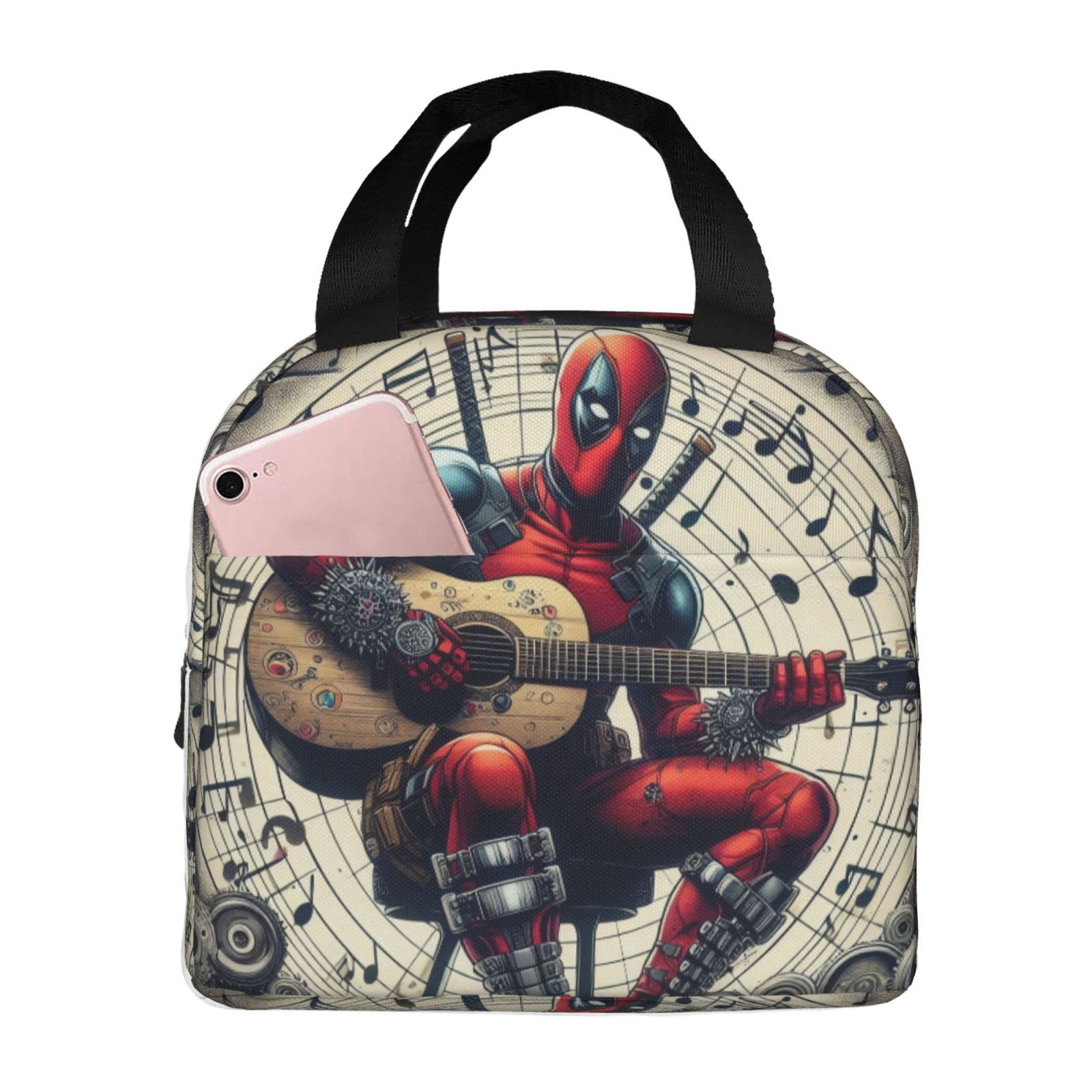 Deadpool Playing Guitar Lunch Box for Women & Men Adult Insulated Lunch ...