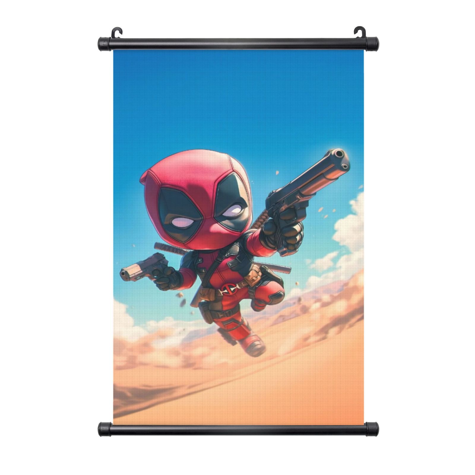 Deadpool Poster Aesthetic Canvas PVC Shaft Wall Art Hanging Hanger ...