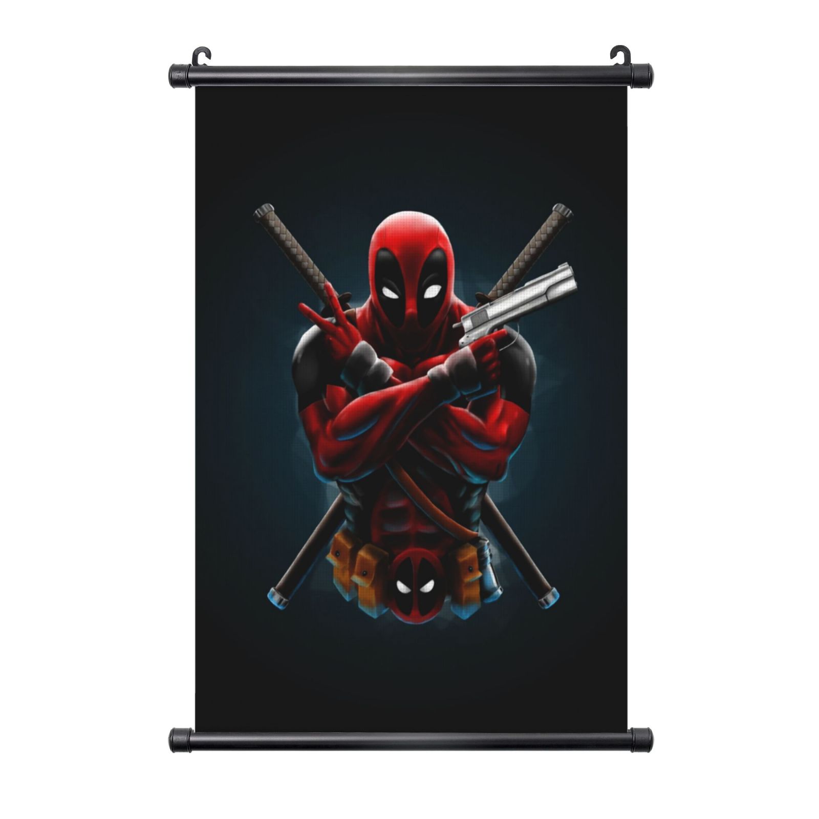 Deadpool Poster Aesthetic Canvas PVC Shaft Wall Art Hanging Hanger ...