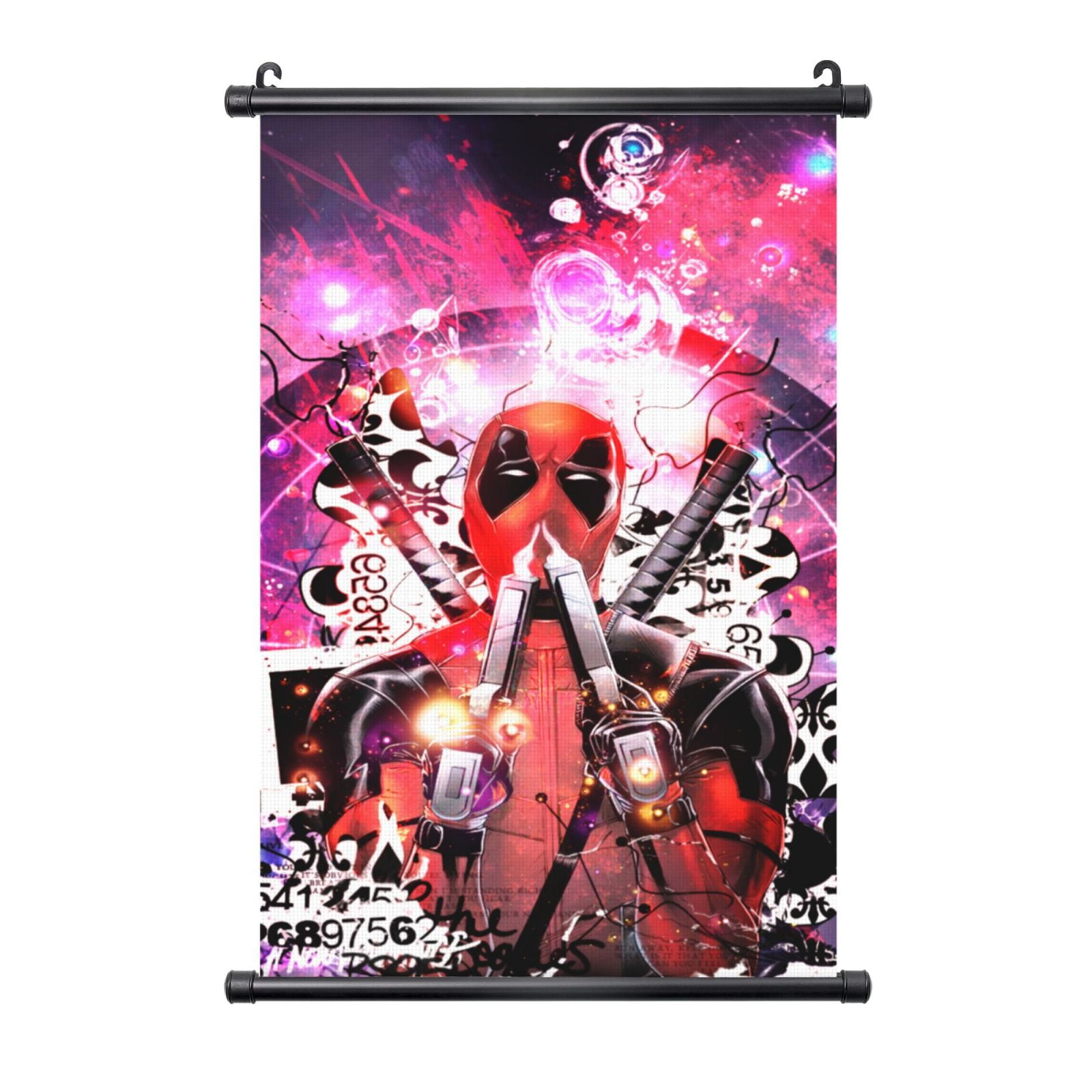 Deadpool Poster Aesthetic Canvas PVC Shaft Wall Art Hanging Hanger ...