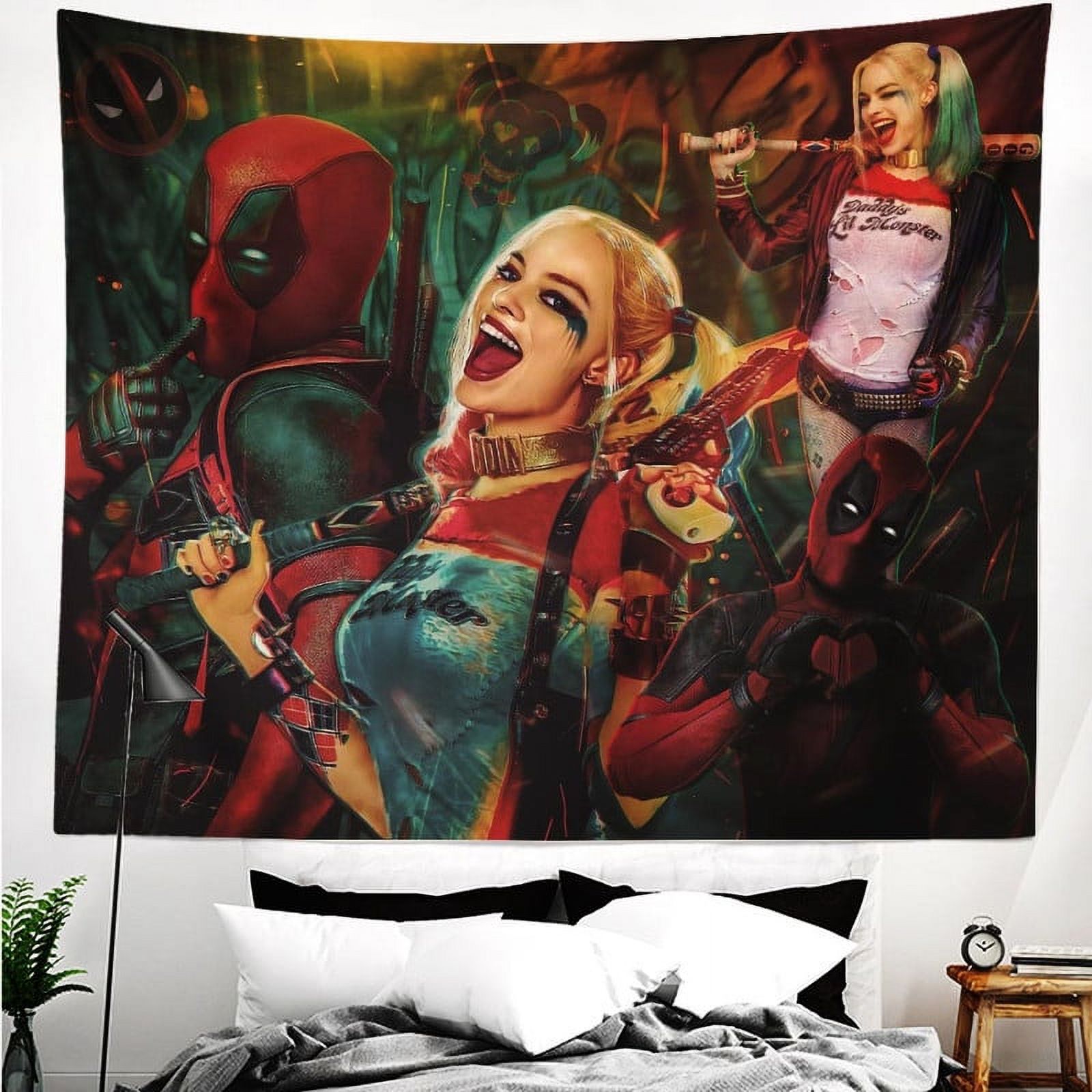 Deadpool Poster Tapestry Wall Hanging For Boys Bedroom Girl Backdrop ...