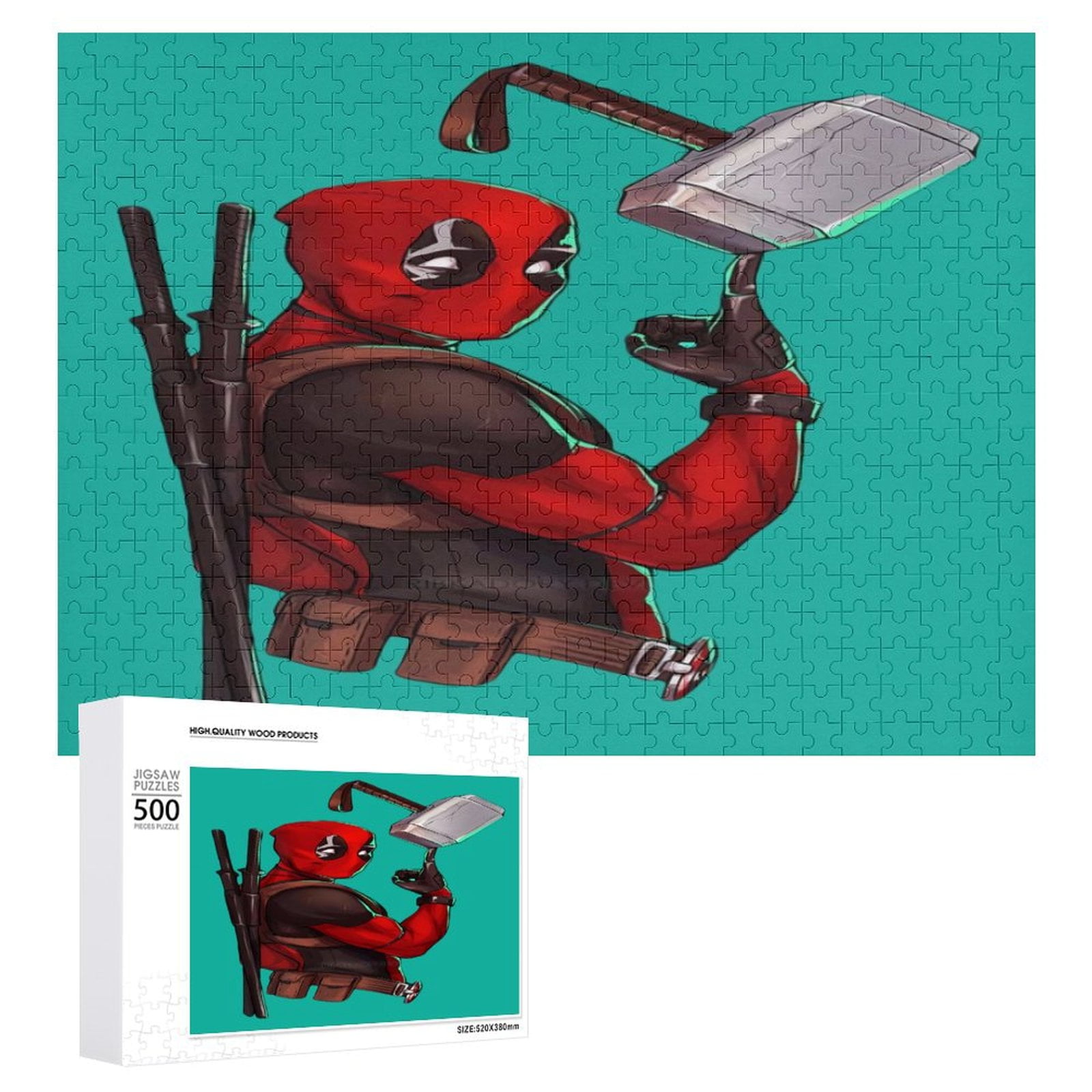 Deadpool Puzzles,Puzzles for Adults 500 Pieces,Wooden Picture Puzzle ...