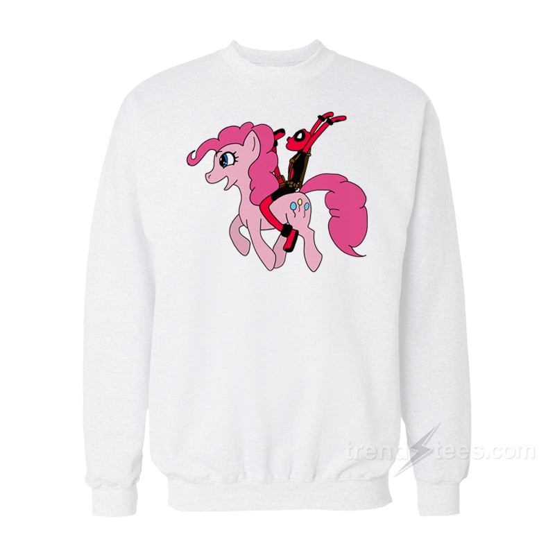 Deadpool Riding A My Little Pony Sweatshirt - Walmart.com