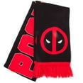 Deadpool Scarf Knitted Classic Logo Angry Face new Official Marvel ...