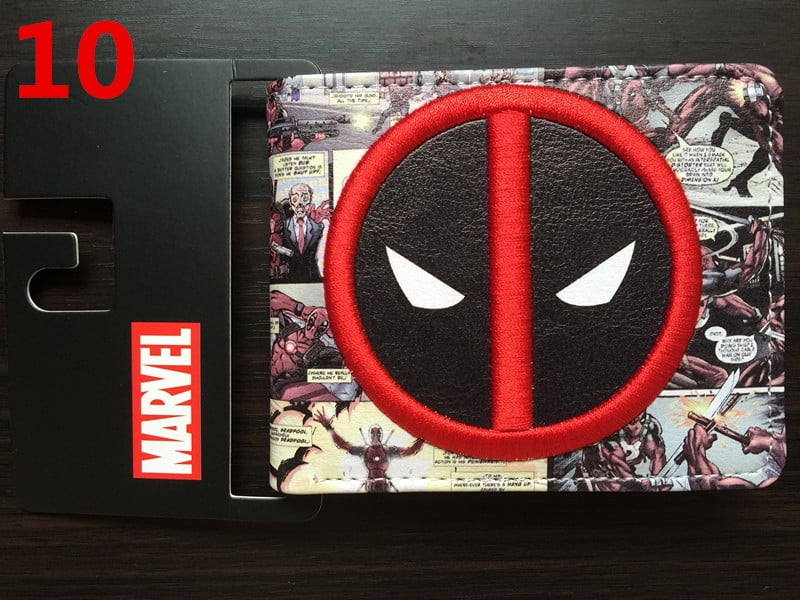 Deadpool Short Wallet, Marvel Peripheral Avengers Superhero PU Change ...