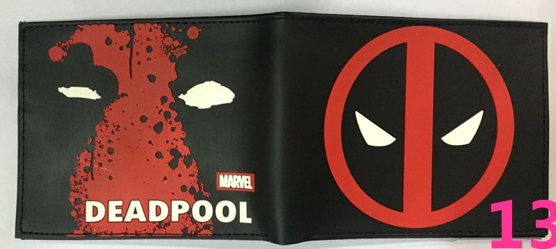 Deadpool Short Wallet, Marvel Peripheral Avengers Superhero PU Change ...