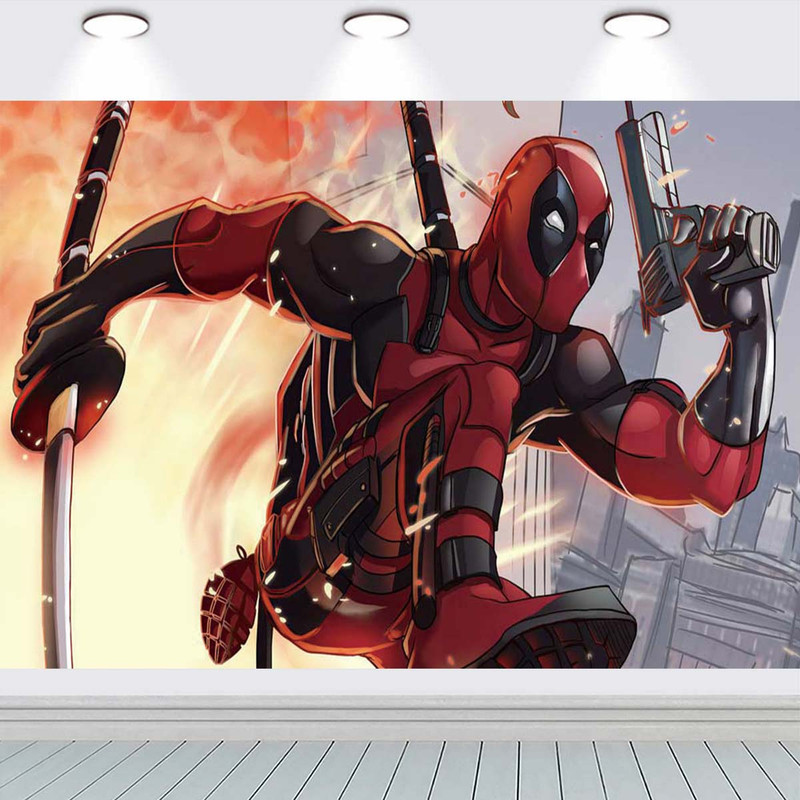 Deadpool Taspestry Wall Decor Backdrop Banner Party Supplies Poster ...