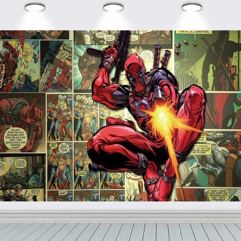 Deadpool Taspestry Wall Decor Party Supplies Background BackdropBanner ...
