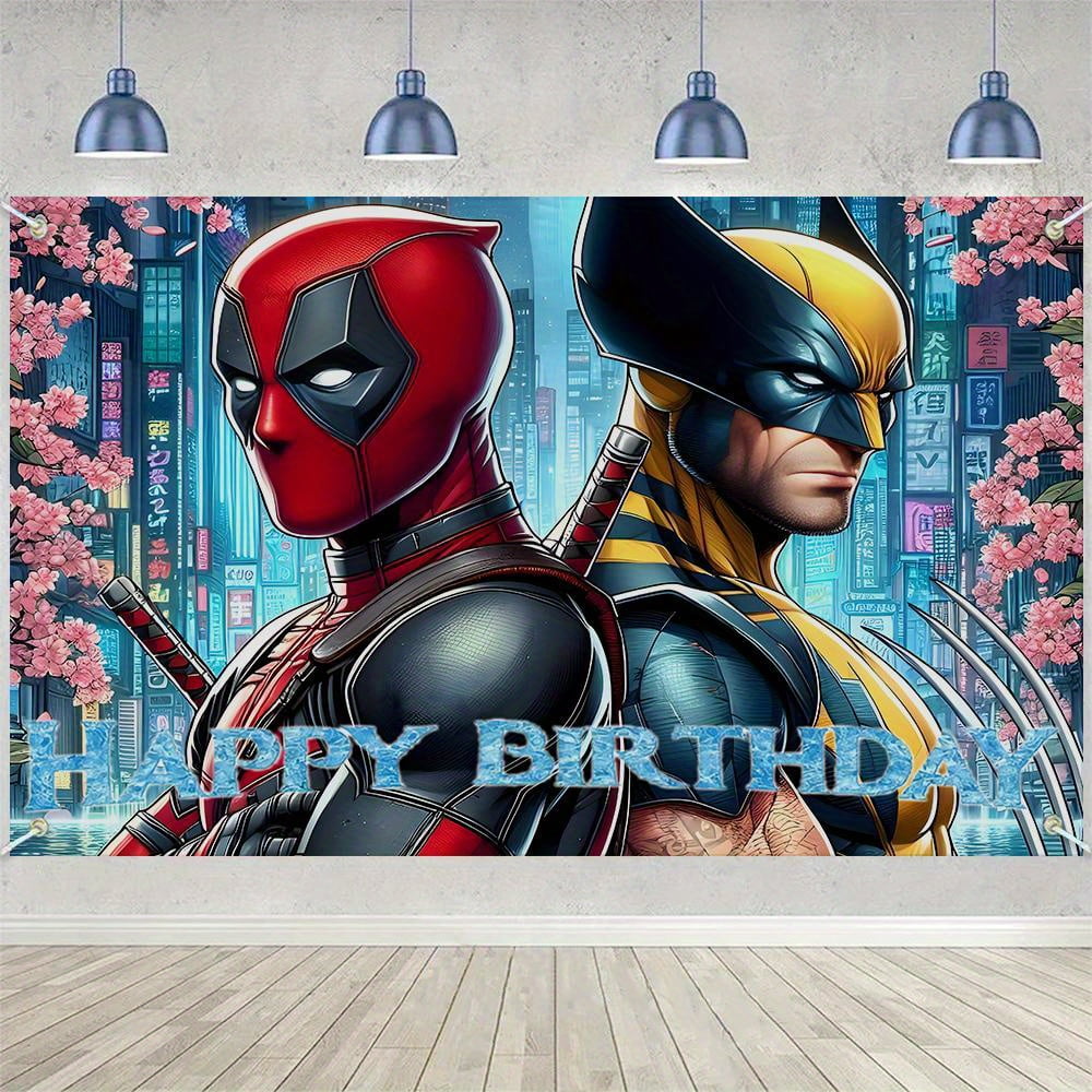 Deadpool Theme Birthday Party Decorations, Deadpool Birthday Party ...