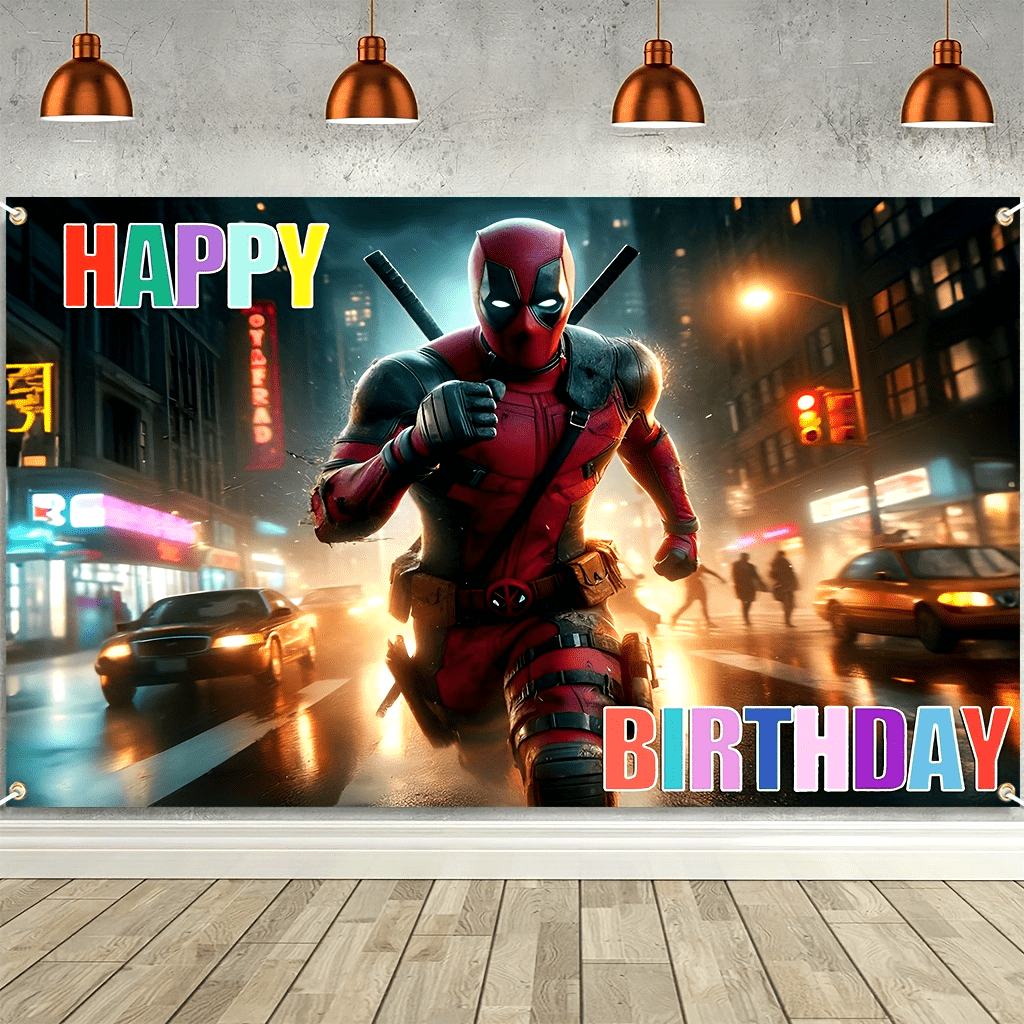 Deadpool Theme Birthday Party Decorations, Deadpool Birthday Party ...
