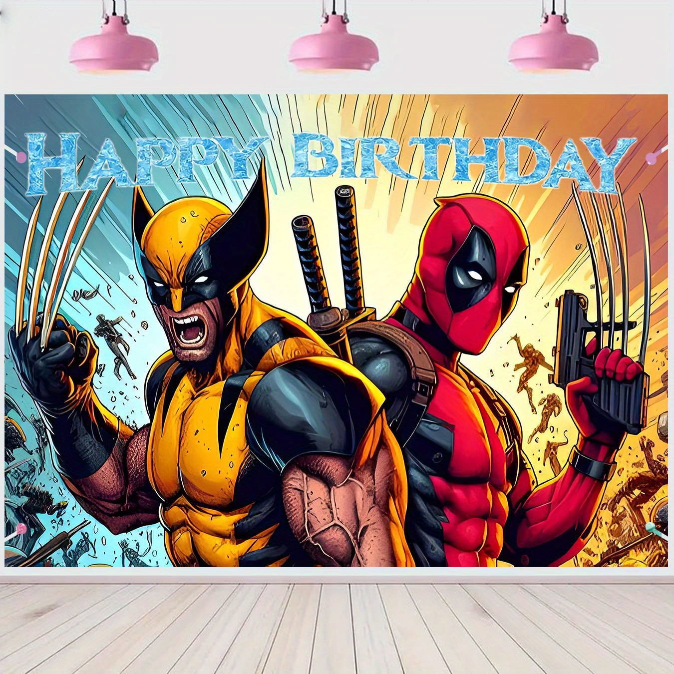 Deadpool Theme Birthday Party Decorations, Deadpool Theme Birthday ...