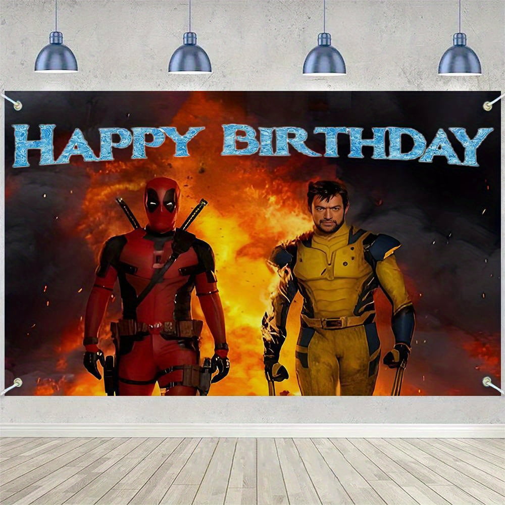 Deadpool Theme Birthday Party Decorations, Deadpool Theme Birthday ...