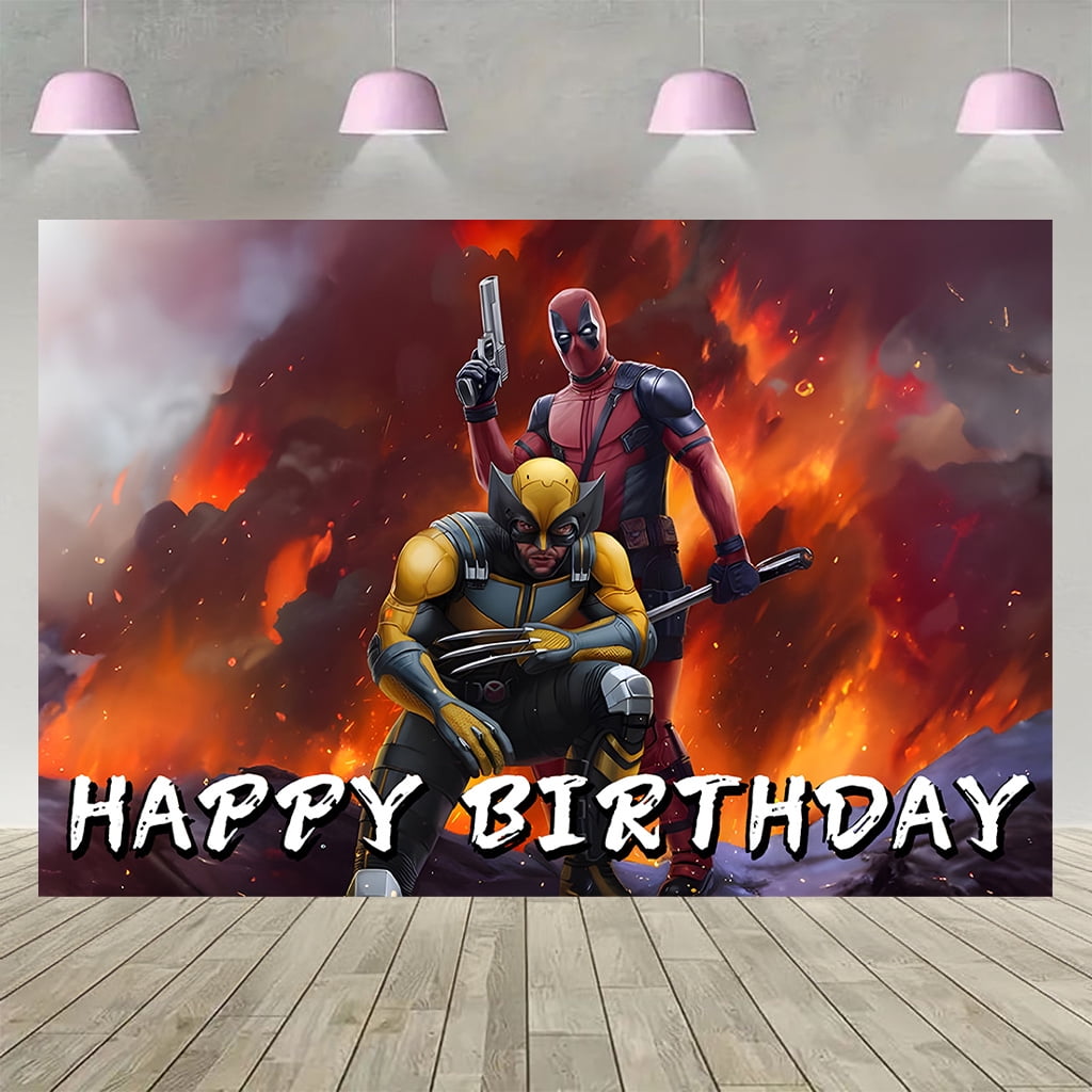 Deadpool Theme Birthday Party Decorations, Deadpool Theme Birthday ...
