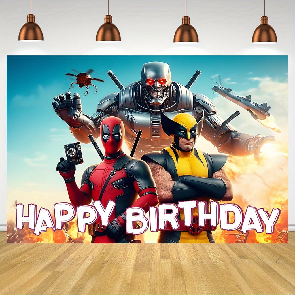 Deadpool Theme Birthday Party Decorations, Deadpool Theme Birthday ...