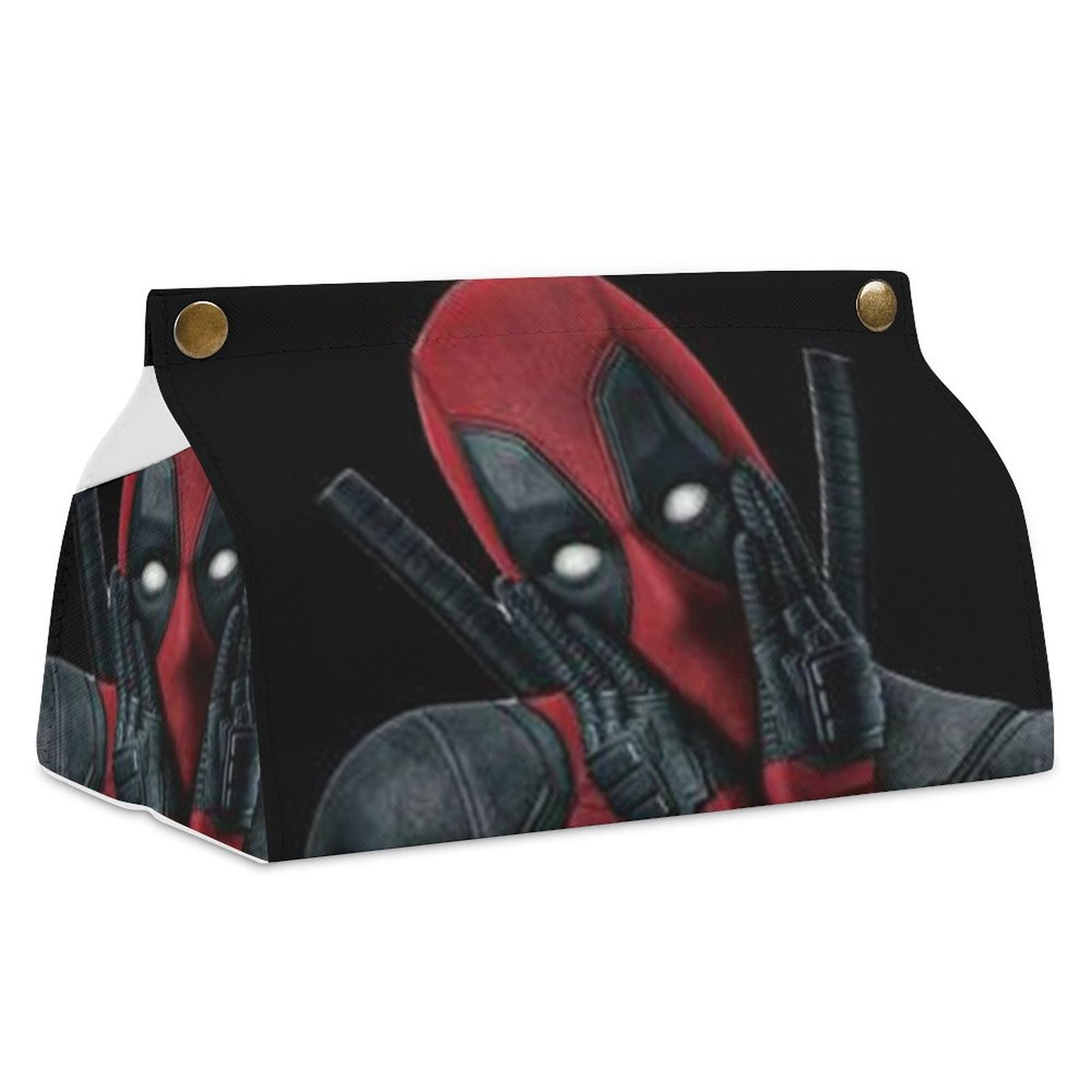 Deadpool Tissue Box Cover - PU Tissue Box Cover Decorative Bathroom ...