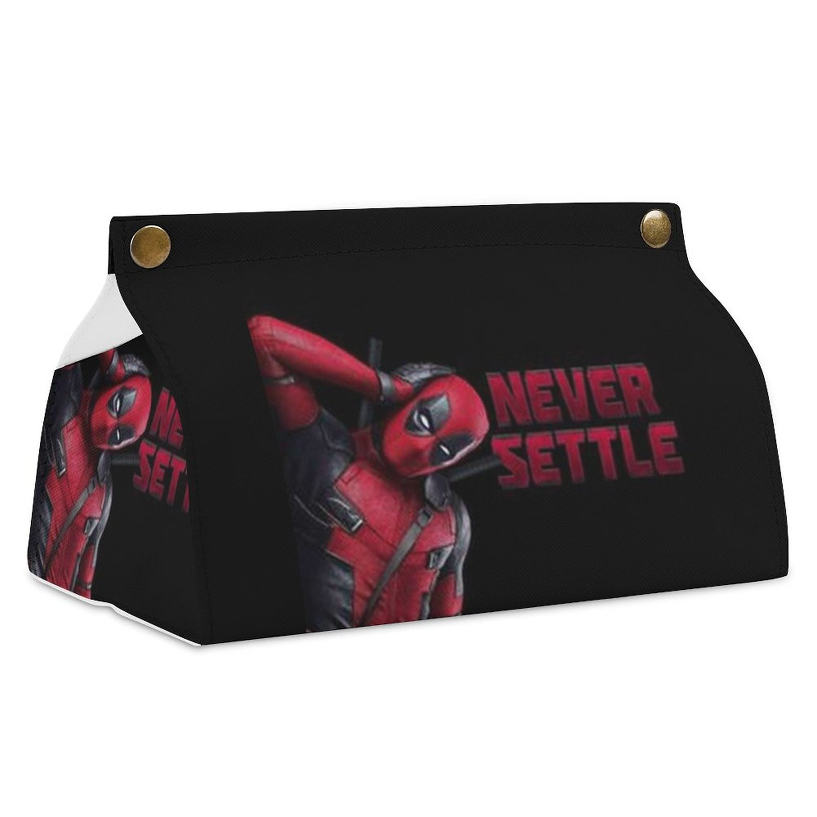 Deadpool Tissue Box Cover - PU Tissue Box Cover Decorative Bathroom ...