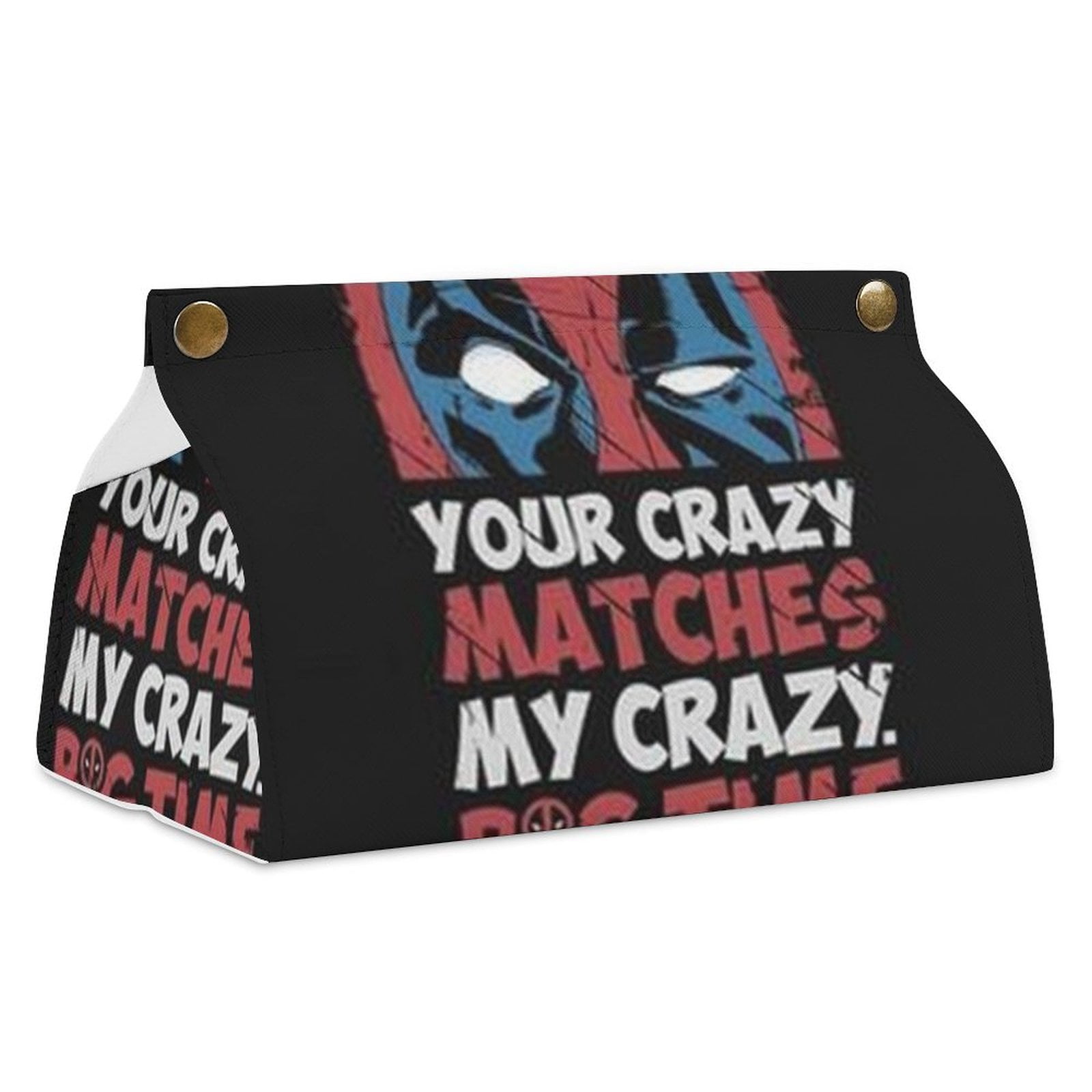Deadpool Tissue Box Cover - PU Tissue Box Cover Decorative Bathroom ...