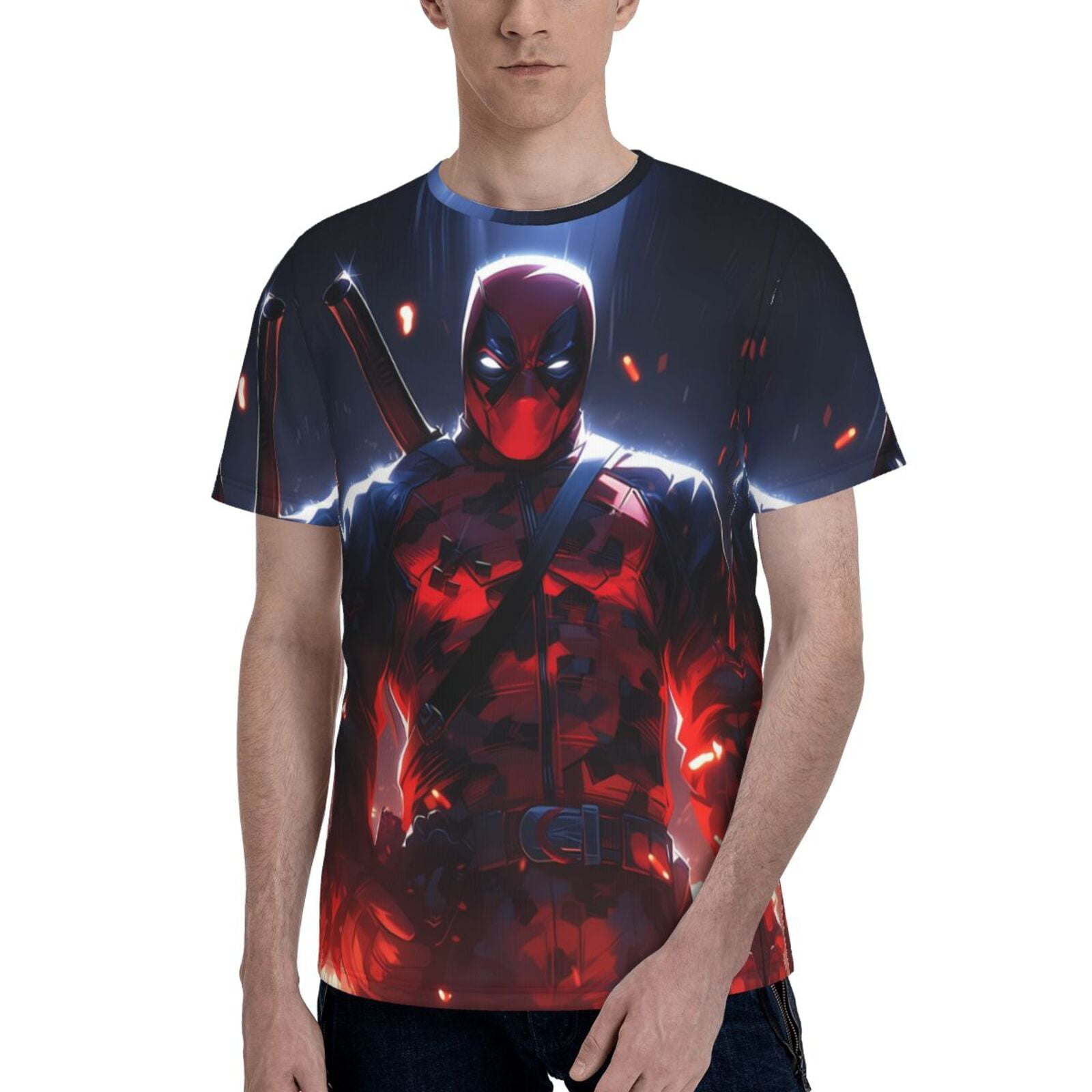 Deadpool Unisex Men's Women's Fashion T-Shirts Short Sleeve Sports ...