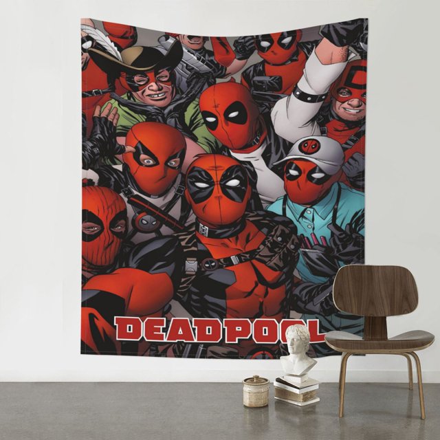 Deadpool Wall Tapestry Cartoon Poster Wall Hanging Tapestry For College ...